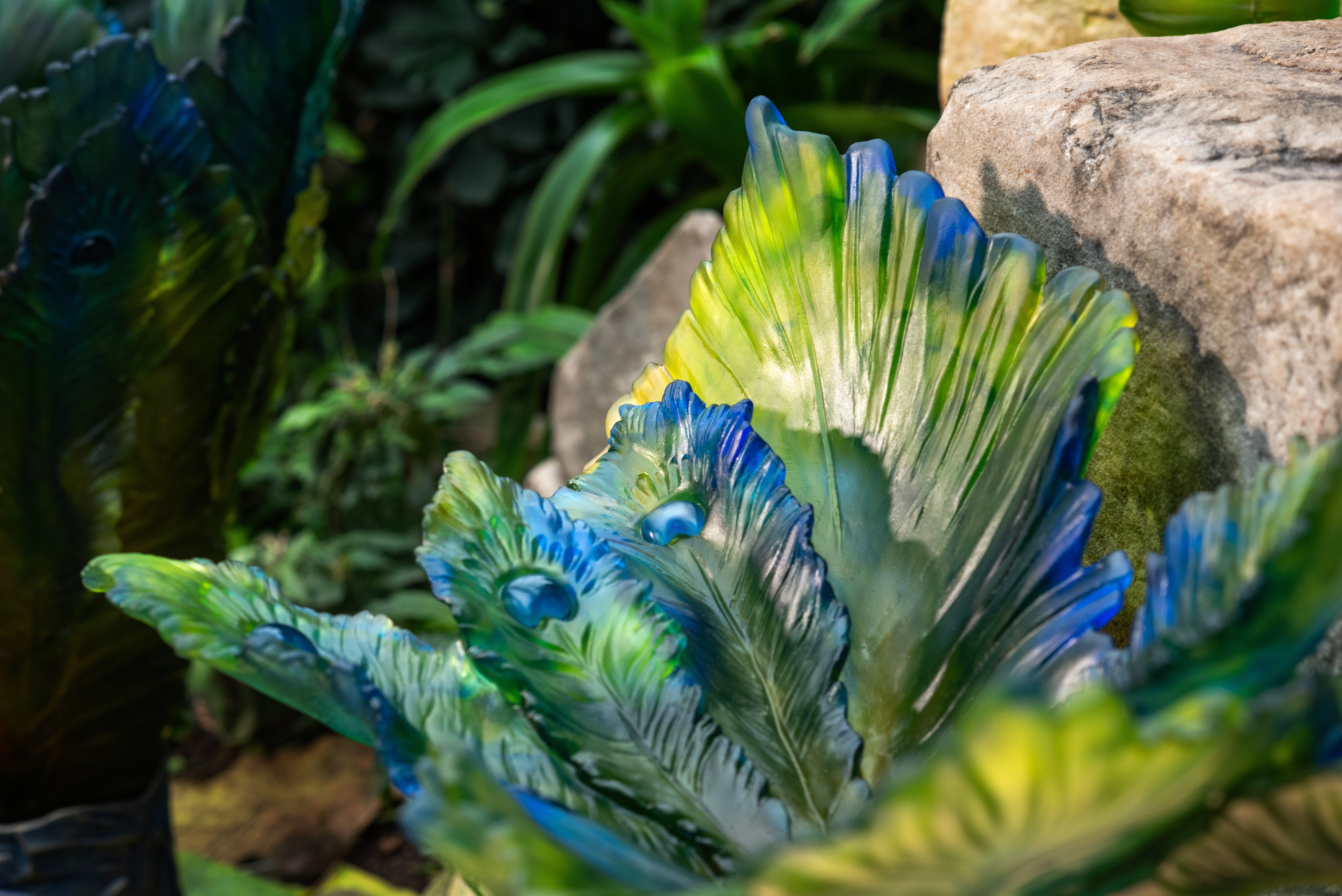 Fleur de paon exotique – Daum